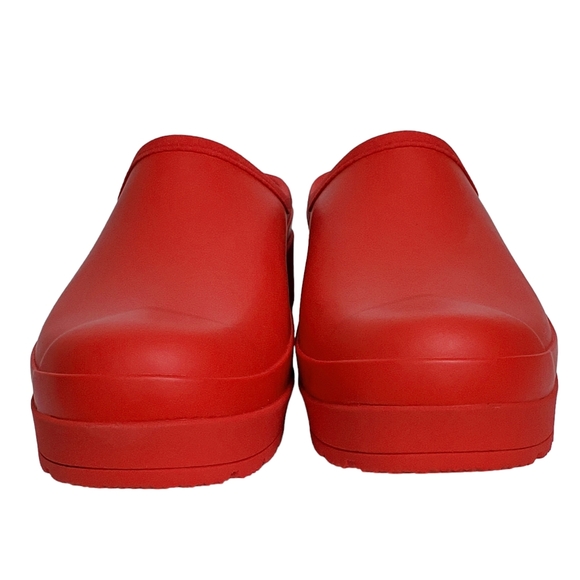 Hunter | Shoes | New Hunter Womens Original Play Slide On Clog Logo Red ...